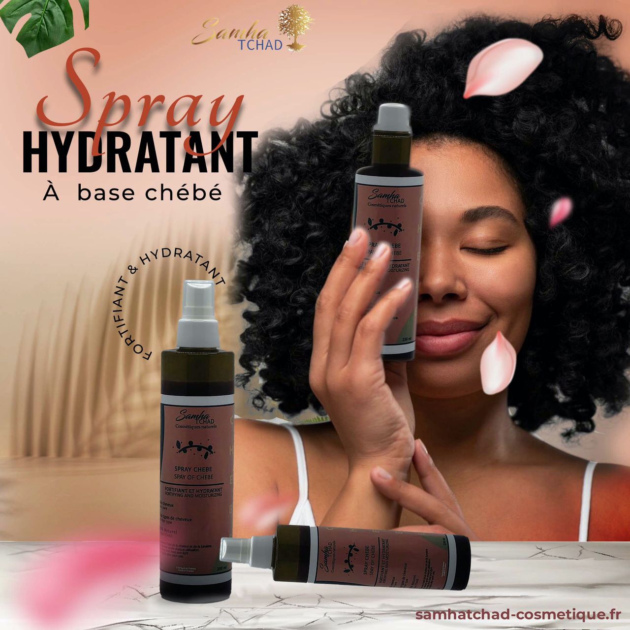 Spray hydratant de chébé 250ml – Samha Tchad